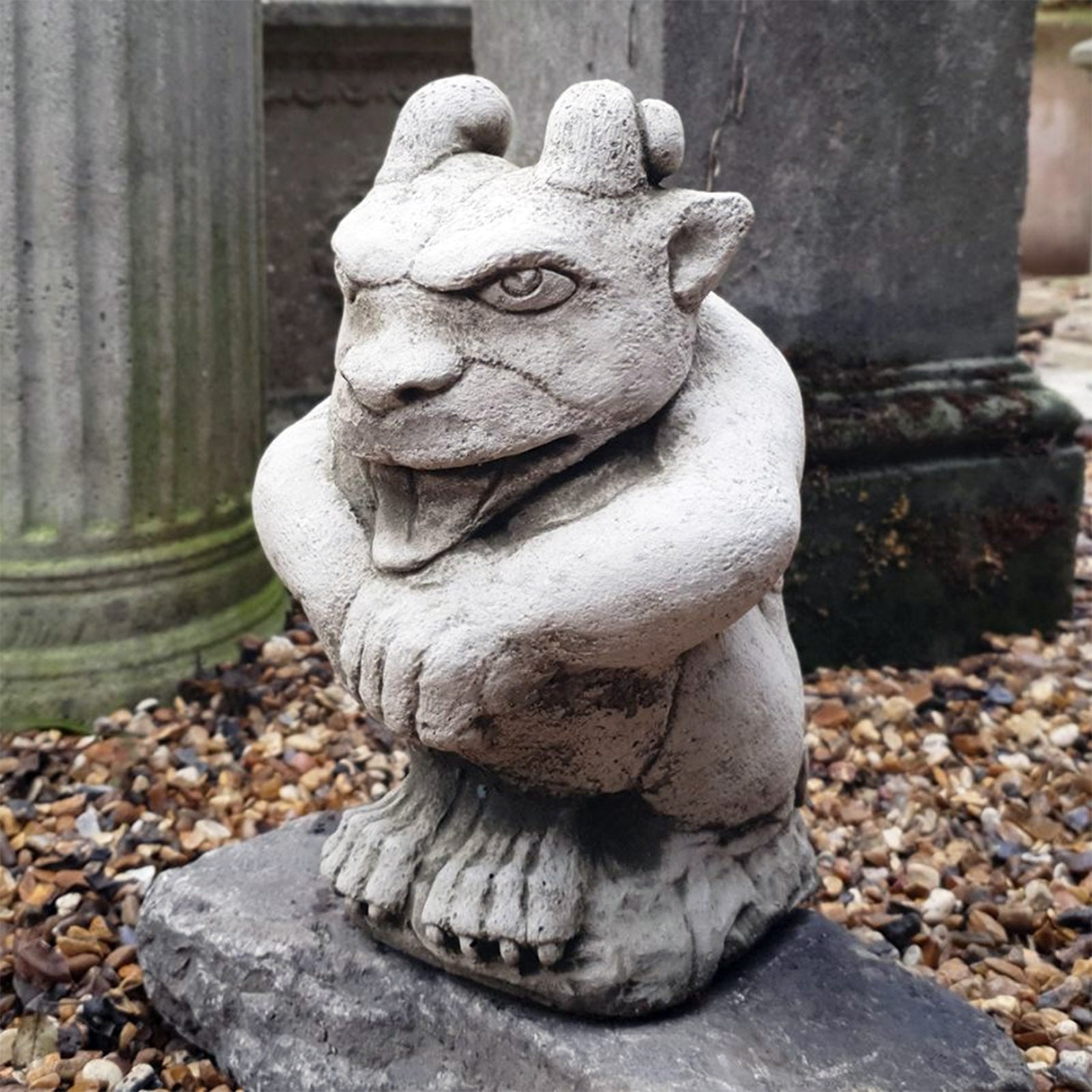 Concrete Gargoyle Garden Sculpture | Fasci Garden